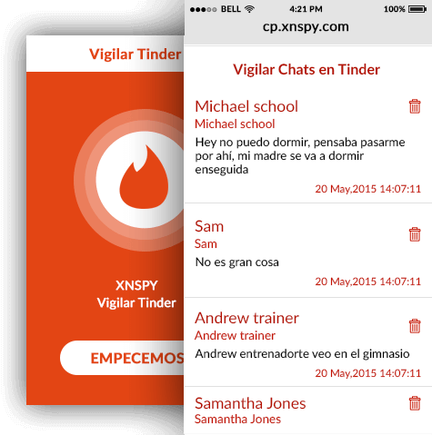Aplicación Tinder Spy - Aplicaciones de espionaje para Tinder | XNSPY